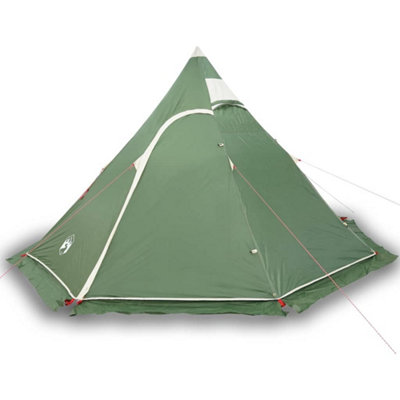 Lightweight and Portable Camping Tent Tipi 5-Person Green Waterproof