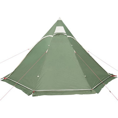 Lightweight and Portable Camping Tent Tipi 5-Person Green Waterproof