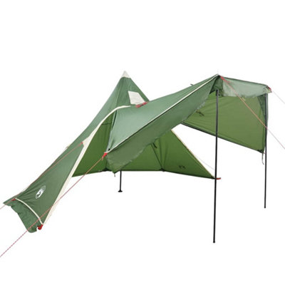 Lightweight and Portable Camping Tent Tipi 5-Person Green Waterproof