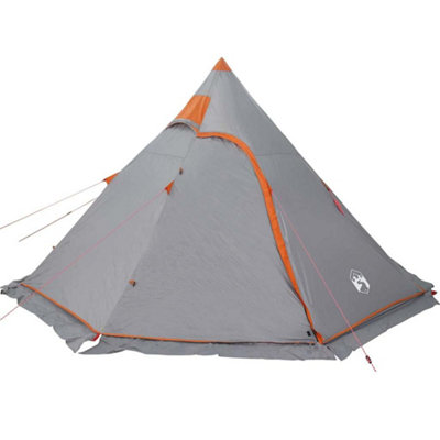Lightweight and Portable Camping Tent Tipi 5-Person Grey Waterproof