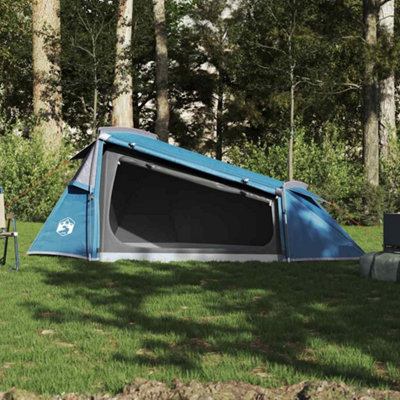 Lightweight and Portable Camping Tent Tunnel 2-Person Blue Waterproof
