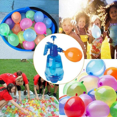 Lightweight Balloon Pumper Toy with 100PCS Water Balloons for Kids ...