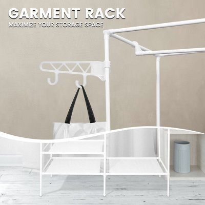 Lightweight Clothes Rack Organizer Closet Portable Wardrobe Garment ...