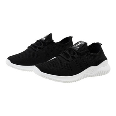 Lightweight Durable Use in Multiple Occasions Black Sneakers Trainer ...