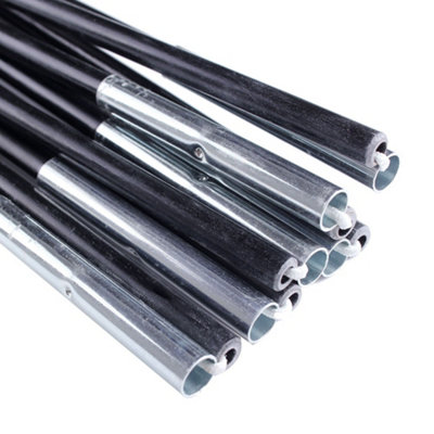 Lightweight Portable Fiberglass Tent Pole Kit with Embedded Connection ...