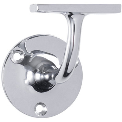 Lightweight Stair Handrail Bannister Bracket Arm - Polished Chrome 72mm ...
