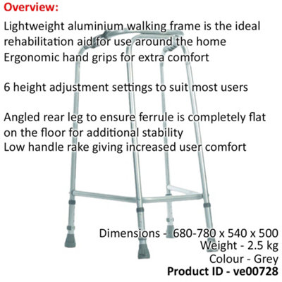 Lightweight Ultra Narrow Walking Frame - Slim Design for Enhanced Mobility