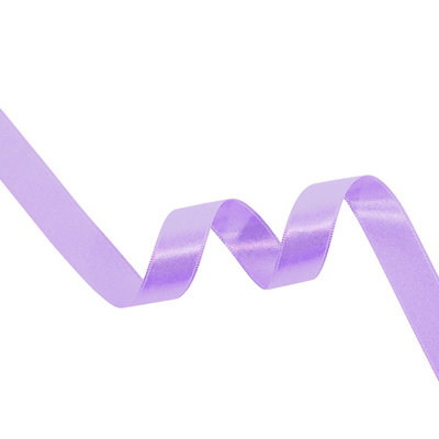 LILAC PURPLE DOUBLE SIDED SATIN RIBBON POLYESTER RIBBON ROLL, 15MM X 10 ...