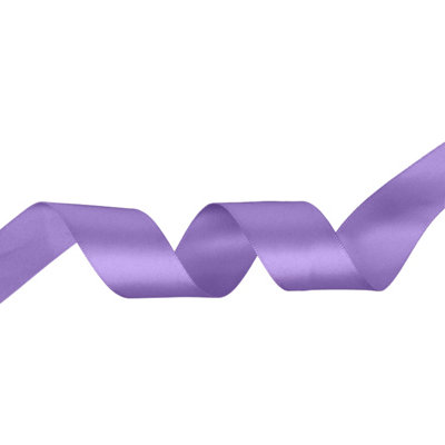Lilac Purple Double Sided Satin Ribbon Polyester Ribbon Roll, 40mm x 10 ...