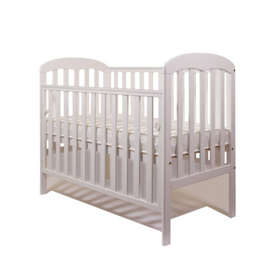 Lilibet Baby Cot White with Drop Side