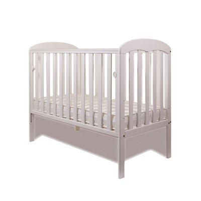 Lilibet Cot White with Drop Side and Mattress