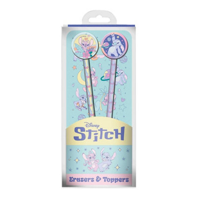 Lilo & Stitch Pencil Top Erasers (Pack of 2) Multicoloured (22.3cm x ...