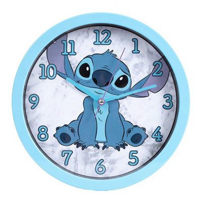 Lilo & Stitch Wall Clock Sky Blue (One Size) | DIY at B&Q