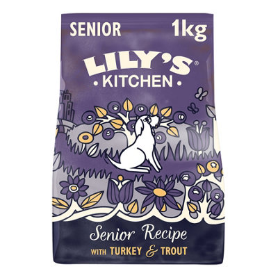 Lily's Kitchen Turkey & Trout Senior Dry Food 1kgg - pack of 4