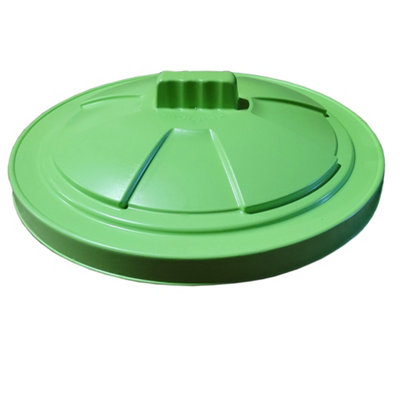 Lime Green Dustbin with Clip Locking Lid Plastic Dustbin for Home ...