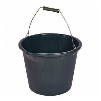 Lincoln Stable Bucket Black (14L) | DIY at B&Q