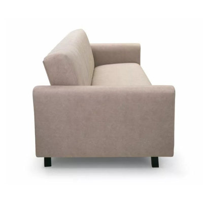 LINEA Sofa Bed with Storage Compartment Bonell Springs Pull Out Sleep ...