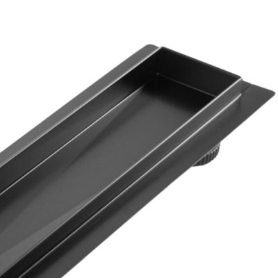 LINEAR DRAINAGE REA NEOX PRO 800 BLACK, STAINLESS STEEL