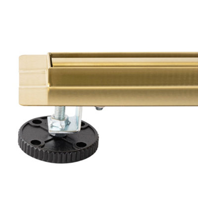 LINEAR DRAINAGE REA NEOX SLIM PRO 1000 BRUSH GOLD, STAINLESS STEEL