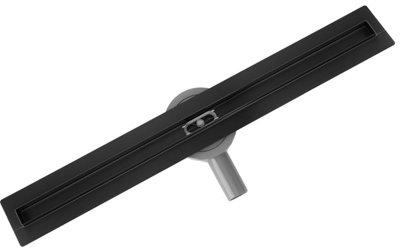 LINEAR DRAINAGE REA NEOX SLIM PRO 600 BLACK, STAINLESS STEEL