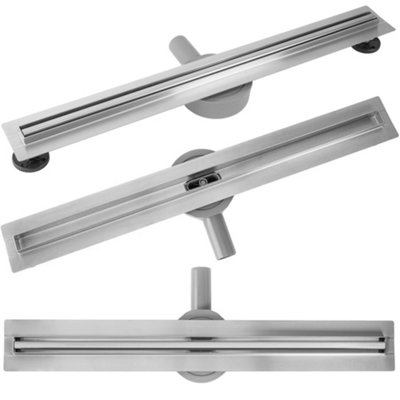 LINEAR DRAINAGE REA NEOX SLIM PRO 700 BRUSH STEEL, STAINLESS STEEL