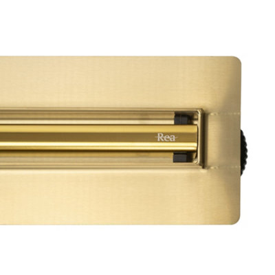 LINEAR DRAINAGE REA NEOX SLIM PRO 700 GOLD, STAINLESS STEEL