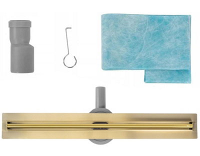 LINEAR DRAINAGE REA NEOX SLIM PRO 700 GOLD, STAINLESS STEEL