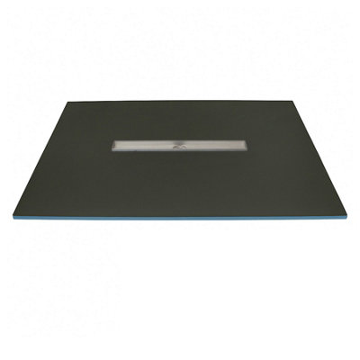 Linear Wet Room Shower Trays with Centre Drain Position - Tile-On Grate ...
