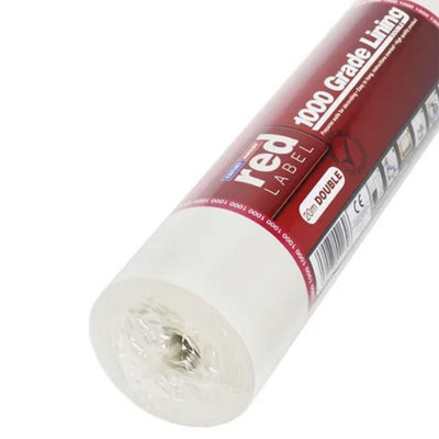 Lining Paper 1000 Grade Double Roll by Anaglypta 20m (65.6ft) long x ...