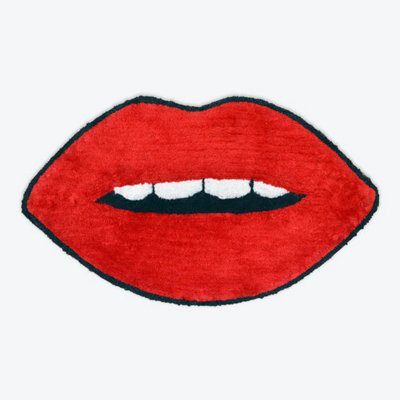 Lips Shaped Bath Mat - Non-Slip Fun Bathroom Rug