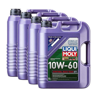 Liqui Moly 10W-60 Fully Synthetic Engine Oil Synthoil Race Tech Gt1 4x5L