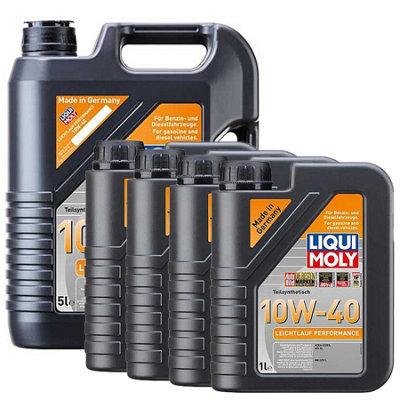 Liqui Moly 10W40 Engine Oil 9L Leichtlauf Performance 2536 ACEA A3 B3 MB 229.1