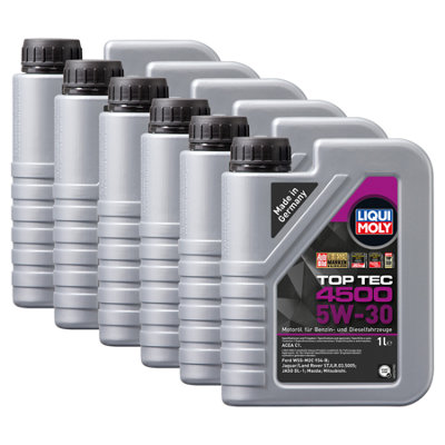 LIQUI MOLY 5W30 TOP TEC 4500 ENGINE OIL C1 STJLR.03.5005 FOR LAND ROVER ...