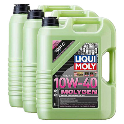 Liqui Moly Molygen Fully Synthetic High Performance 10W40 Engine Oil 3x5L