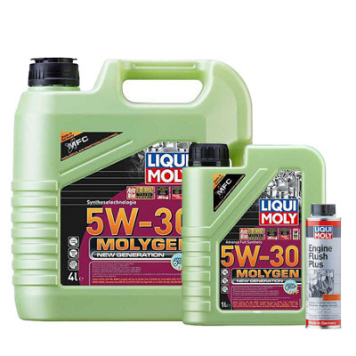 LIQUI MOLY - MOLYGEN NEW GENERATION 5W-30 DPF - 5L + ENGINE FLUSH PLUS ...