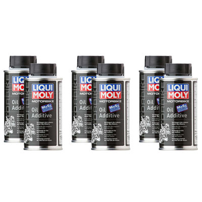 LIQUI MOLY MOTORBIKE OIL ADDITIVE MOTORCYCLE MOS2 WEAR PROTECTION 6X125ML