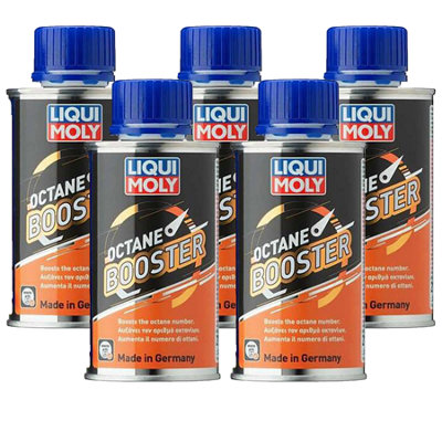 LIQUI MOLY Octane Booster Plus Performance Petrol Fuel Additive Treatment 5x200ml