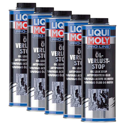 Liqui Moly PRO-LINE OIL Stop Leak 5x1L Sealer Treatment Reduces Oil ...