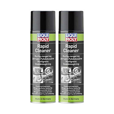 LIQUI MOLY Rapid Brake & Clutch Cleaner Powerful Parts Degreaser 2x500ml