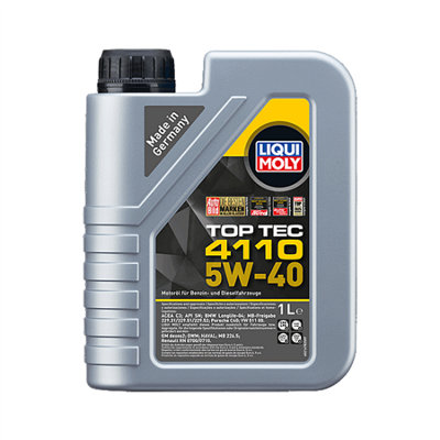 Liqui Moly Top Tec 4110 5W40 Engine Oil ACEA C3 BMW LL-04 VW 511 MB 229 ...