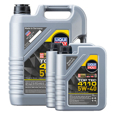 Liqui Moly Top Tec 4110 5W40 Engine Oil ACEA C3 BMW LL-04 VW 511 MB 229 ...