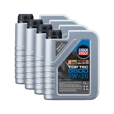 Liqui Moly Top Tec 6600 0W20 Fully Synthetic Engine Oil ACEA C5 MB 229. ...