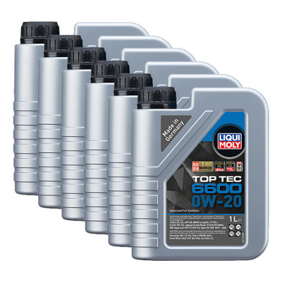 Liqui Moly Top Tec 6600 0W20 Fully Synthetic Engine Oil ACEA C5 MB 229. ...