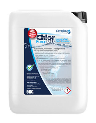 Liquid Chlorine ChlorForce M15 - for Swimming Pools 5 Litres