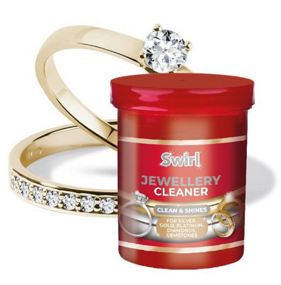 Liquid Jewellery Cleaner With Basket Cleans & Shines Silver Gold ...