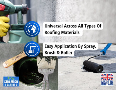 Liquid Rubber Roof Coating - 1 Litre Clear - Instant Leak Seal ...