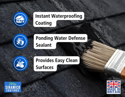 Liquid Rubber Roof Coating - 1 Litre Clear - Instant Leak Seal ...