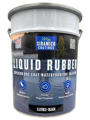 Liquid Rubber Roof Coating 5 Litres Instant Leak Seal Technology Quick ...