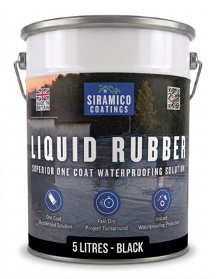 Liquid Rubber Roof Coating 5 Litres Instant Leak Seal Technology Quick ...