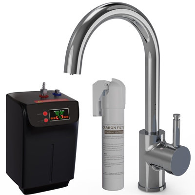 Liquida BHT311CH 3 In 1 Chrome Kitchen Instant Boiling Hot Water Tap ...